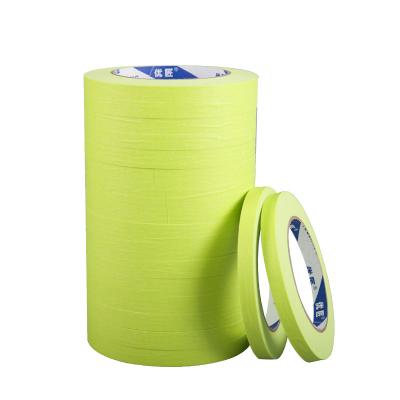 China Persoonlijke schilders groen papier maskerband voor schilderen schrijfbaar 500m lengte for sale