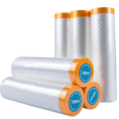 Cina Pre Taped Masking Film With Acrylic Adhesive For Precision Painting in vendita