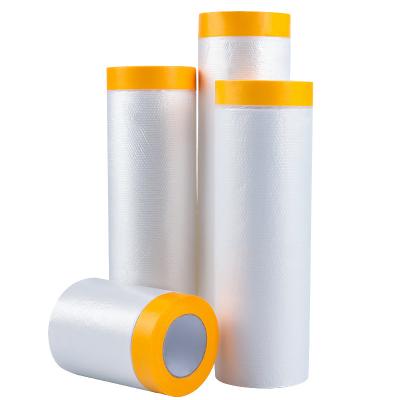 Cina LLDPE Pre Taped Masking Film 2 Inches Moisture Proof Protecting Surfaces During Painting in vendita
