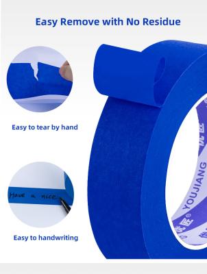 China Custom High Temperature Resistance Blue Masking Tape Painting Refinish for sale