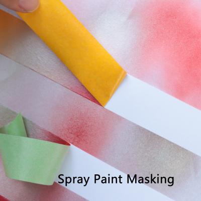 China Tela de mascaramento de alta adesão para pintura 48 mm x 50 m resistente ao calor à venda
