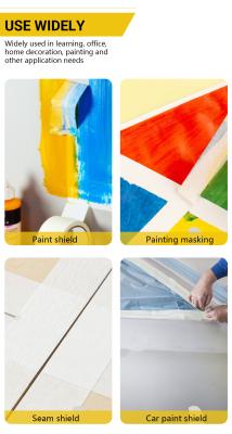 China Premium White Masking Tape Non-Residue High Temp Resistance For Painters & DIY Crafts for sale
