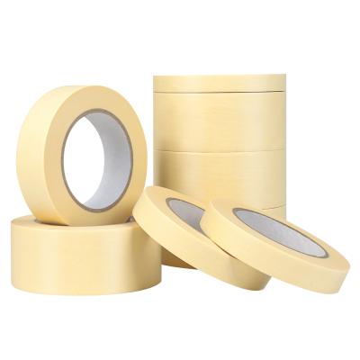 중국 맞춤형 고온 100도 크레이프 종이 테이프 자동차 마스킹 테이프 페인터 테이프 페인팅용 판매용