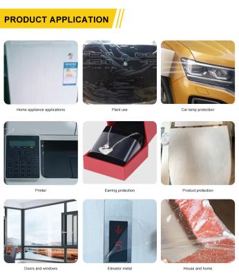 Cina Pellicola protettiva adesiva in plastica personalizzata temporanea per superfici anti-graffio per lastre acriliche in vendita