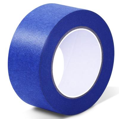 중국 14 일 UV 저항 파란색 크레프 종이 페인터 날카로운 라인을위한 마스킹 테이프 판매용