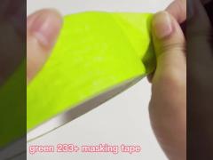 Enkelzijdige 120 graden Hoge Temperatuur Automotive Washi Afplaktape 30mm Breed Groen Papieren Tape voor Automotive Gebruik
