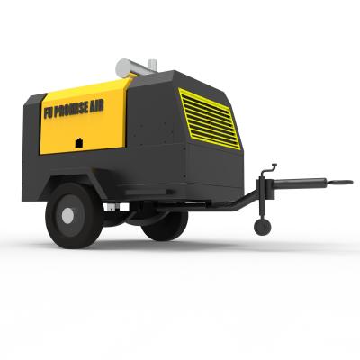 China 2-Tyre Portable Mobile Compressor | 80±3dBA Low Noise & 1620kg Net Weight for sale