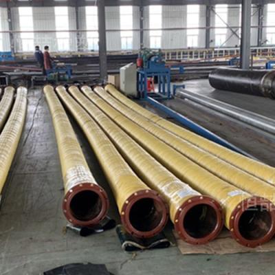 Cina Miniere di carbone Tubo di aspirazione di fanghi 8 pollici 10 pollici Flange spirale Scalatorio di filo d'acciaio in vendita