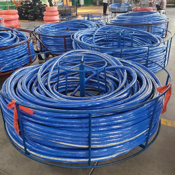 Quality Safe Food Grade Braided Rubber Hose Pipe Fittings Nozzle Abrasive Resistant for sale