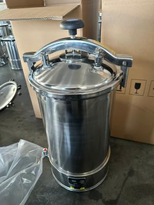 China LED Display Portable Autoclave Machine Stainless Steel Portable Steam Sterilizer for sale