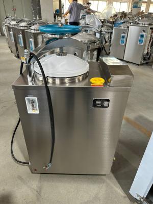 China Internal Steam Cycle Safety Lock Digital Display Vertical Autoclave for sale