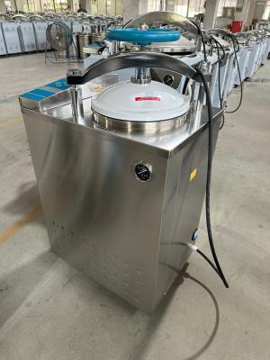 China Internal Steam Cycle Safety Lock Digital Display Vertical Autoclave for sale