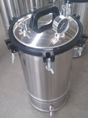 China Stainless Steel Portable Sterilizer Machine Electric Heated Handle Door Portable Autoclave Sterilizer for sale