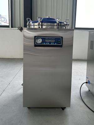 China 150L Verticale Autoklaafmachine Ziekenhuis En Laboratorium Bolt Vergrendeling Stoom Autoclaaf Sterilisator Te koop