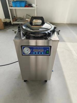China 35L Bolt-type Top Loading Sterilisator Met zwaartekracht Uitlaat Verticale Stoom Sterilisator Te koop