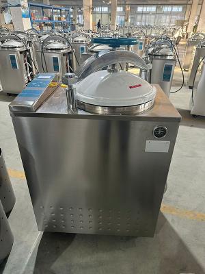 China 50 Litres Vertical Autoclave Machine LCD Touch Screen Display Steam Sterilizer Autoclave for sale