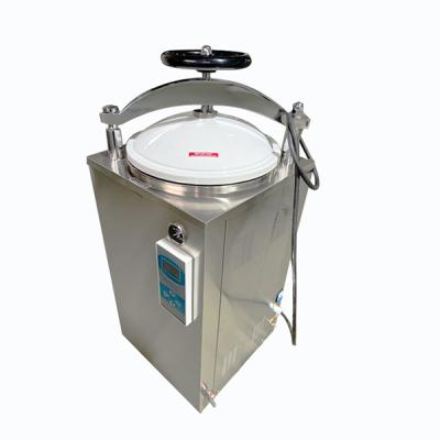 China Handrad-Tür Vertikal-Autoklavenmaschine LCD-Anzeige Druck Dampf Vertikal-Autoklav zu verkaufen