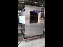 Dampfsterilisator im Vakuum von 150 l mit horizontalen, rechteckigen Autoklaven-Höhen-Türen