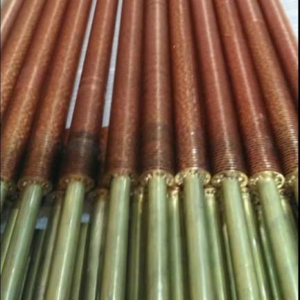 DELLOK Tubes en acier inoxydable de cuivre avec nageoires spirales en aluminium SS L/LL/KL ou nageoires extrudées