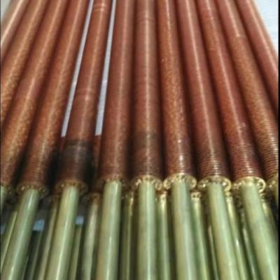 중국 DELLOK 엑스트루레이드 맑은 탄소 스틸 핀 튜브 19mm OD 고체 / 톱니 모양 용접 핀 열 전달 판매용