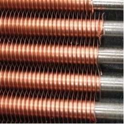China DELLOK Aluminium Fin Rolling Technology Fin Tube For Heat Transfer Coefficient Boost for sale