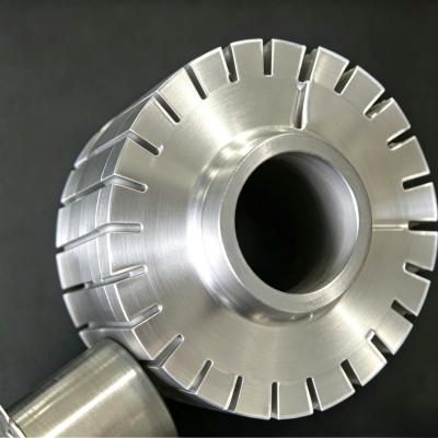 China DELLOK Solid Extruded Serrated Alu1050 Heat Exchanger Fin Tube Thick 0.4mm for sale