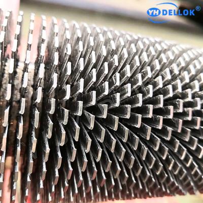 China DELLOK YONGHUI HF Welded Twisted Strips TP316L SS Longitudinal Finned Tube for sale