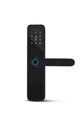 China Semi Automatic Smart Door Lock Fingerprint Aluminum Alloy Material for sale