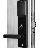 China Black Electronic Hotel Door Locks , Security Smart Card Door Lock for sale