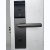 China High Security Smart Hotel Lock Black Electronic Card Door Lock for sale