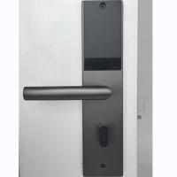 China High Security Smart Hotel Lock Black Electronic Card Door Lock for sale