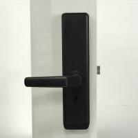 China Black Tuya APP Smart Lock Fingerprint / Smart Code Door Lock for sale