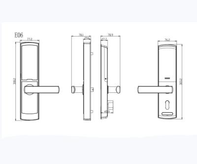 Китай ELA высокобезопасное отпечатки пальцев Ttlock Smart Lock Tuya E06 Цифровой умный дверной замок для дома продается