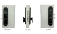 China ELA E-556 Automatic Door Smart Lock Opens By Touch Without Pressing Handle for sale