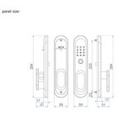 China ELA E-556 Automatic Door Smart Lock Opens By Touch Without Pressing Handle for sale