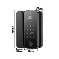 China Smart Glass Door Lock Key 3d Face Unlocking Tuya App Control Fingerprint Recognition Card Access Passcode Entry for sale