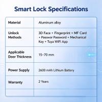 China Smart Glass Door Lock Key 3d Face Unlocking Tuya App Control Fingerprint Recognition Card Access Passcode Entry for sale