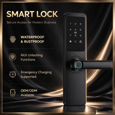 China Hot Sale Premium Grade Manufacturer Aluminum Alloy Digital Security Lock Fingerprint Password Tuya App Remote Smart Lock for House Apartment Door 561 for sale