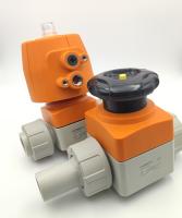 China PN 10 CPVC Plastic Diaphragm Valves True Union Socket Or Spigot for sale