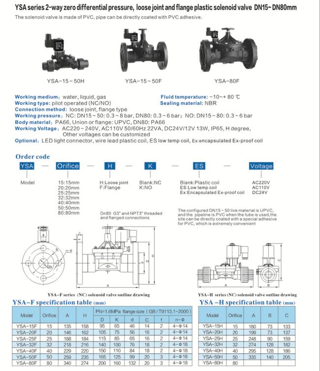 YSA YSB-Series Solenoid Valve angled view