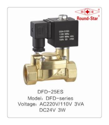 Cina bassa temperatura dell'elettrovalvola a solenoide di potere basso dell'elettrovalvola a solenoide dell'aria di 22mm 24v in vendita