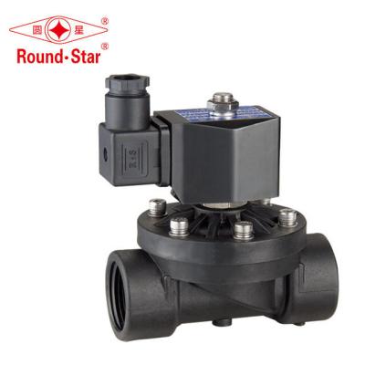 중국 2W-SL 시리즈 2방향 플라스틱 솔레노이드 밸브 1인치 (물 및 공기용) 판매용