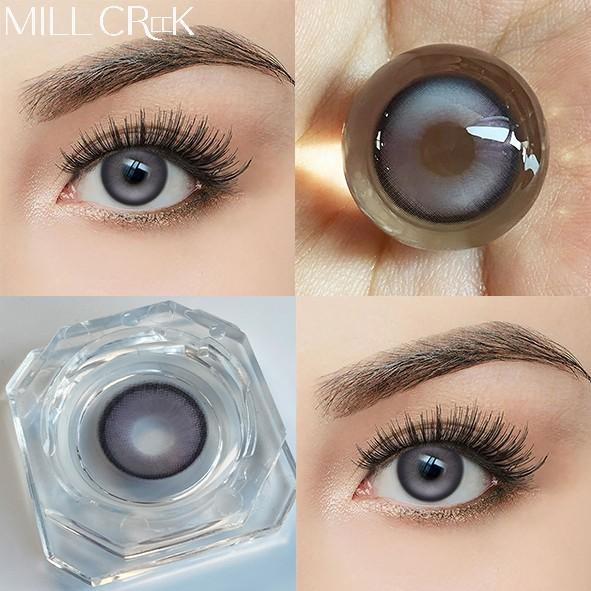 Quality Colored Dark Eye Contact Lenses 12 Months 14.5mm Diameter Millcreek Lenses With for sale