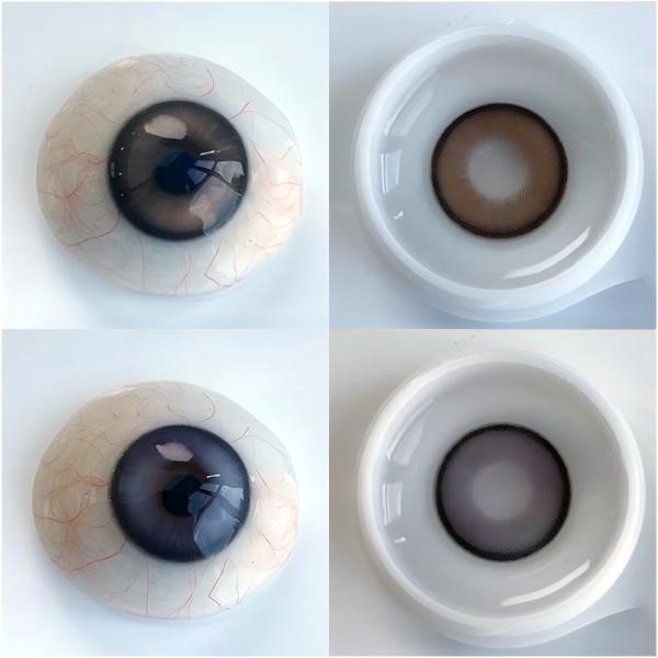 Quality Colored Dark Eye Contact Lenses 12 Months 14.5mm Diameter Millcreek Lenses With for sale