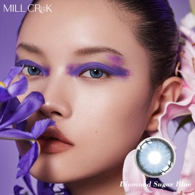 China Diamond Suger Blue Aspheric One Day Disposable Contact Lenses One Day Wear Contact Lenses for sale
