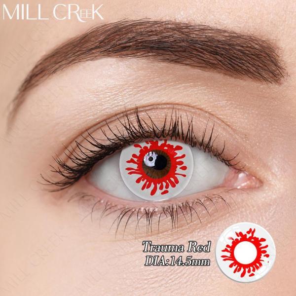 Quality 40% Water Content Red Demon Contacts Practical Millcreek Lenses Easy To Replace for sale