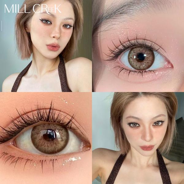 Quality 14.0mm Diameter Eye Contacts For Dark Eyes 8.5mm Base Curve HEMA Dark Colored for sale