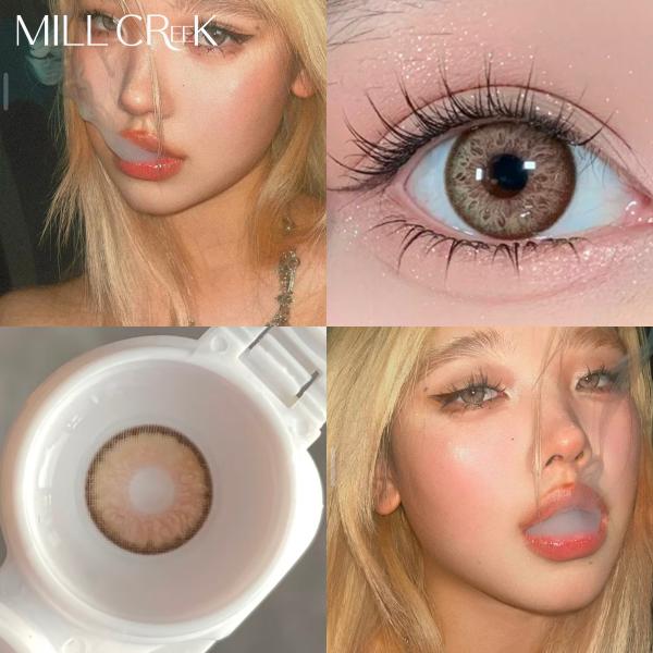 Quality 14.0mm Diameter Eye Contacts For Dark Eyes 8.5mm Base Curve HEMA Dark Colored for sale