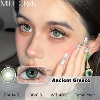 Quality Soft Natural Colored Contacts Natural Green Contact Lenses 14.0mm Diameter for sale