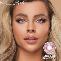 Quality 14.5mm Diameter Non Prescription Pink Contact Lenses Cosplay Safe Cosplay for sale